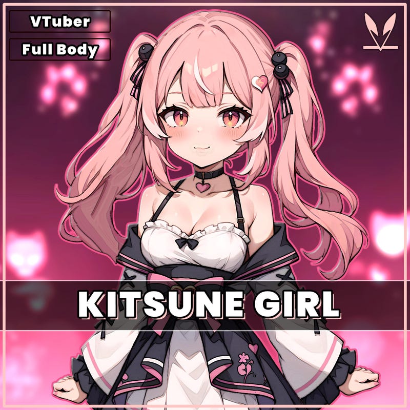 Vtuber Girl Kitsune - Etsy