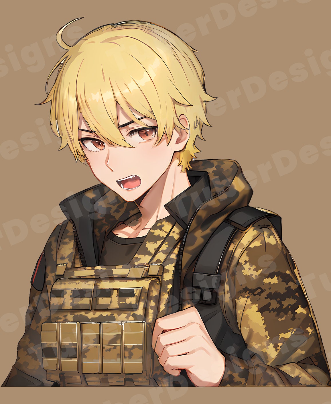 Army Manga Boy