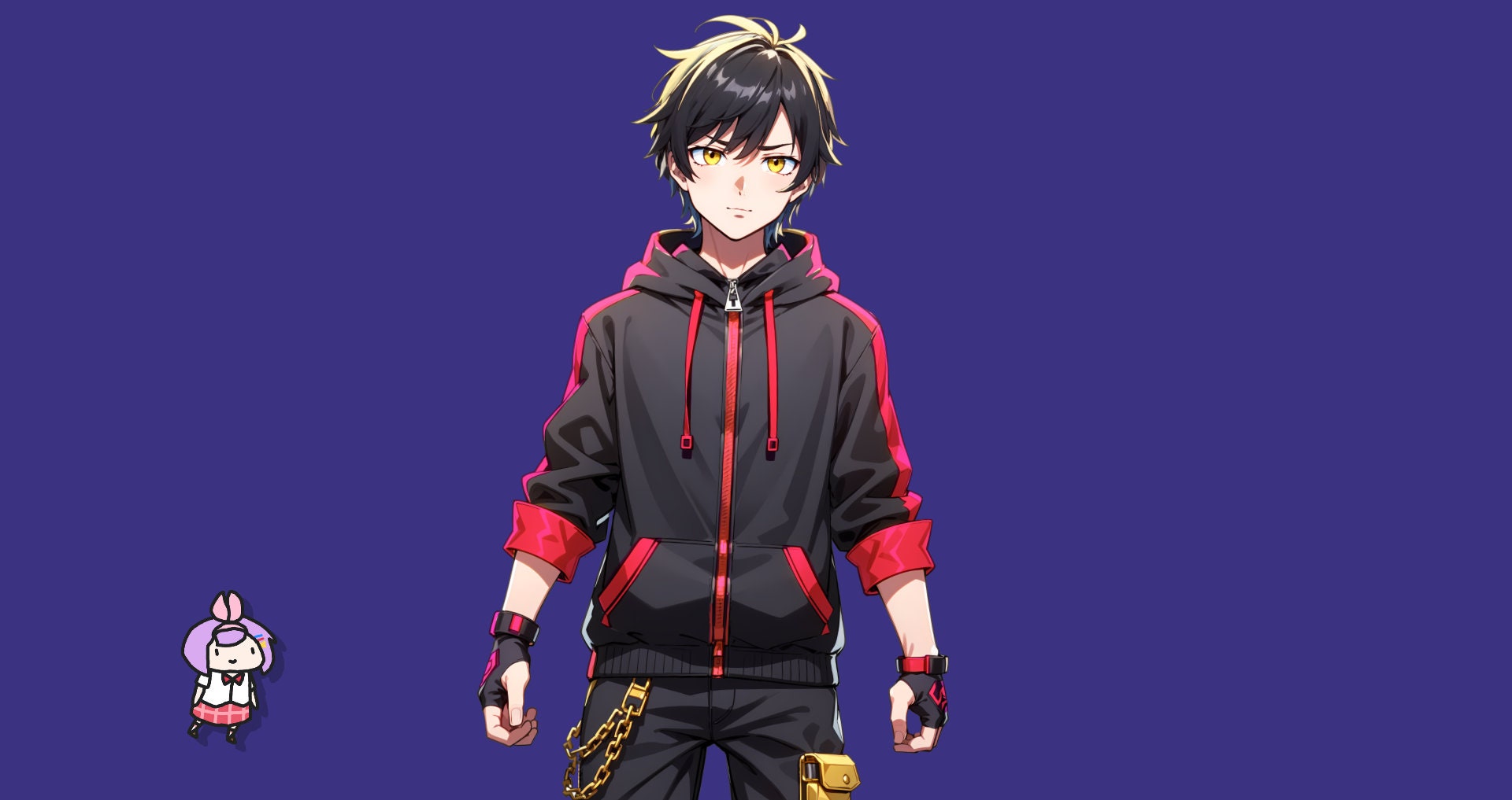 Male Premade Vtuber Model - Hoodie Boy for Vtube Studio as a Cool ...