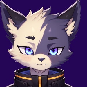 Furry Premade Vtuber Model - Furry Space Wolf for Vtube Studio as a ...