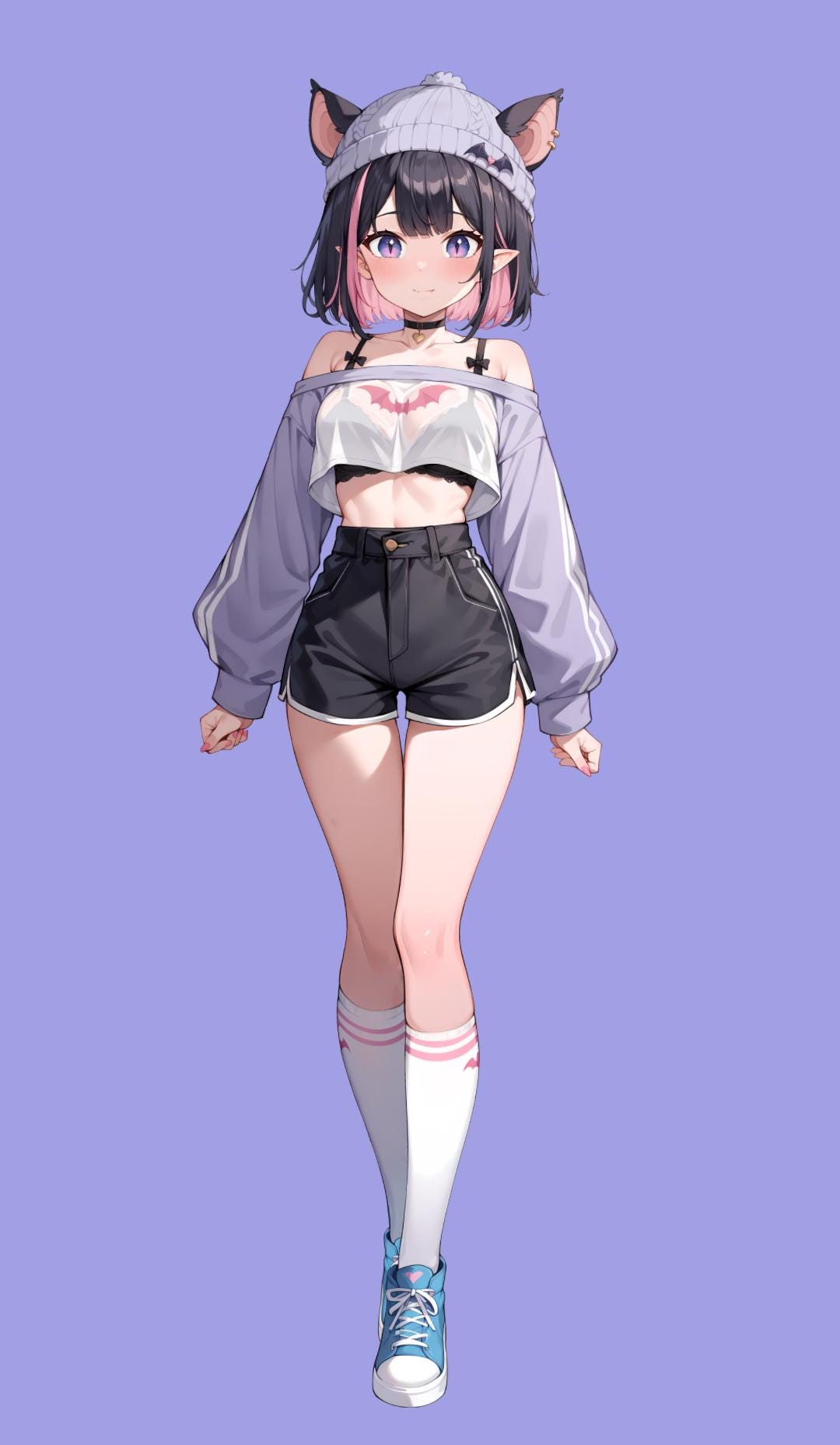 VTuber prefabricado - Cute Bat Girl para vtube-studio y un gato rosa ...
