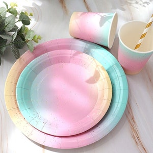 Unicorn Rainbow Pastel Party Package - Etsy