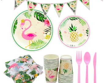 Flamingo Plates Flamingo Bachelorette Party, Flamingo Birthday ...