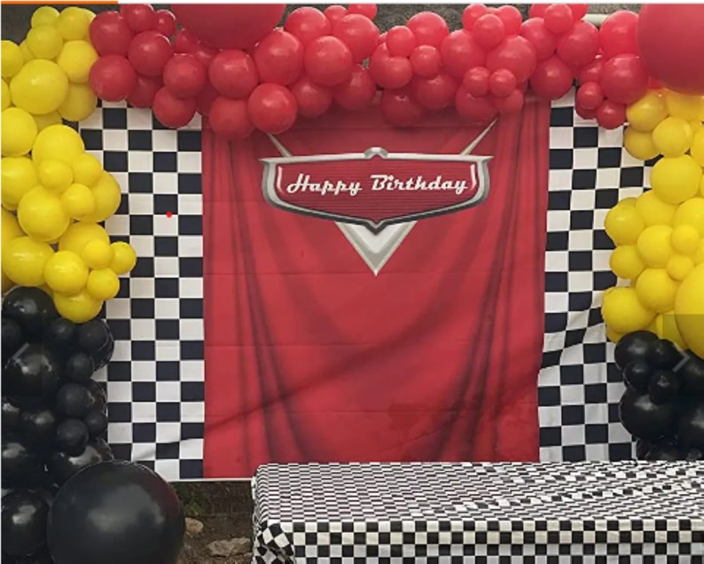 Racecar Backdrop - Etsy