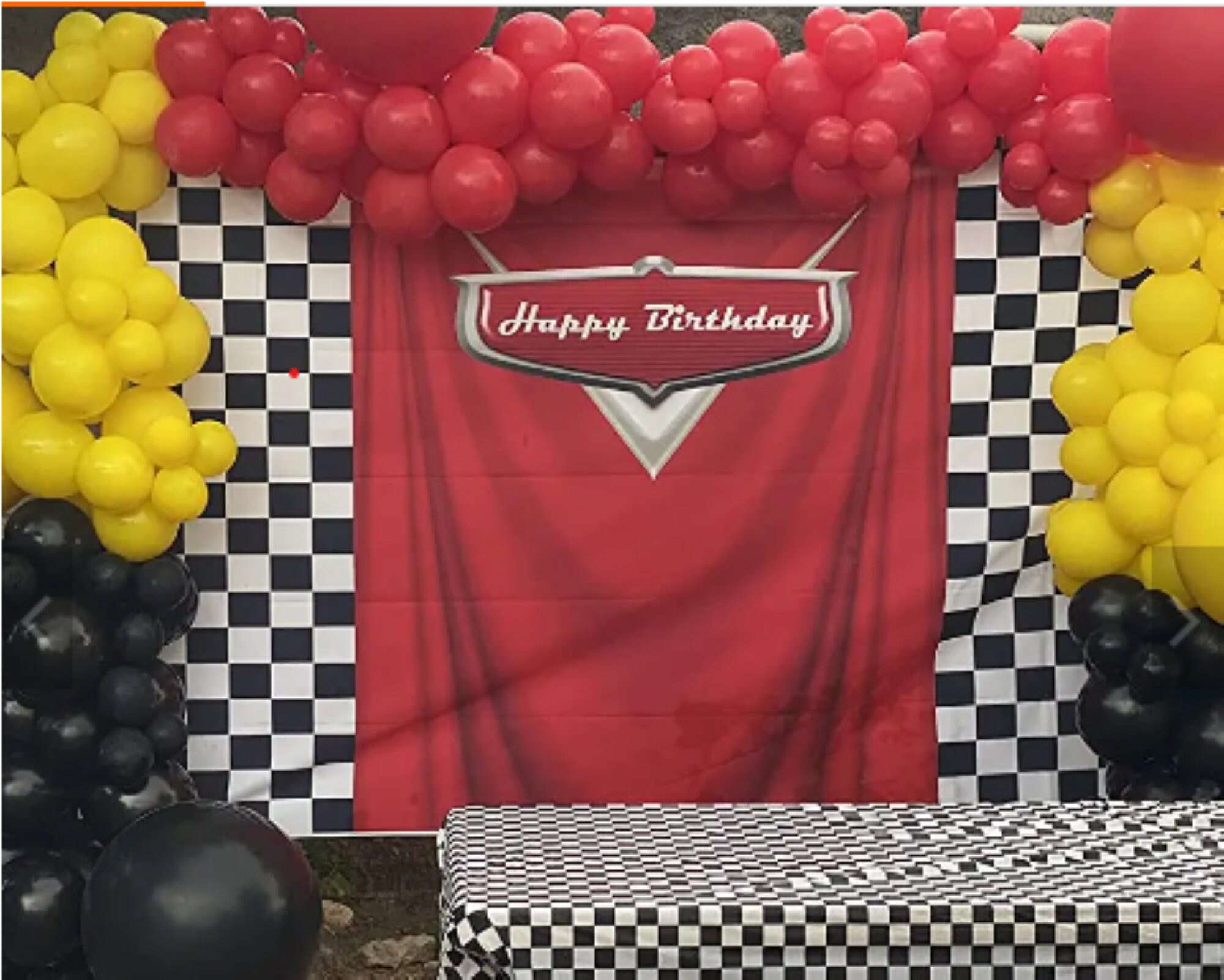 Racecar Backdrop - Etsy