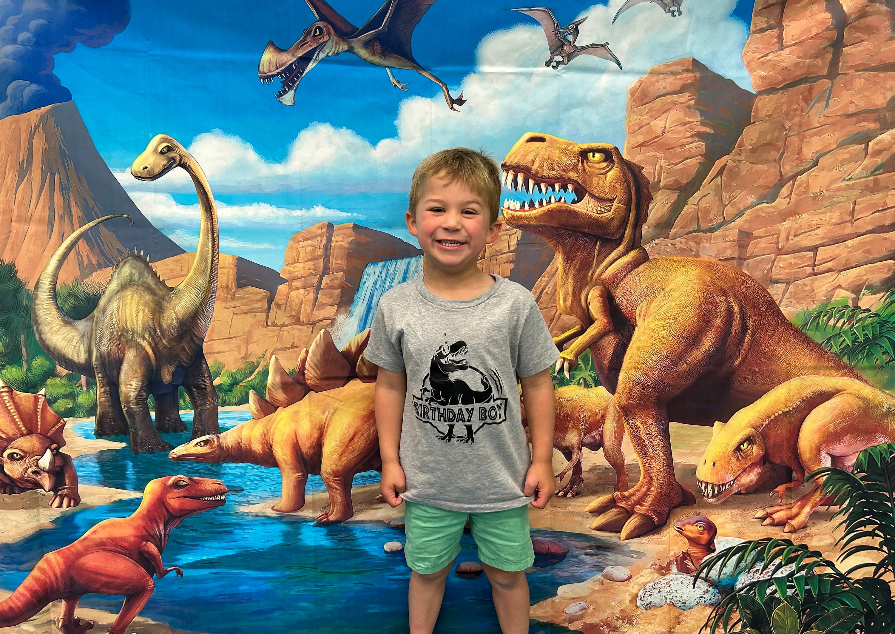 Dinosaur Backdrop - Etsy