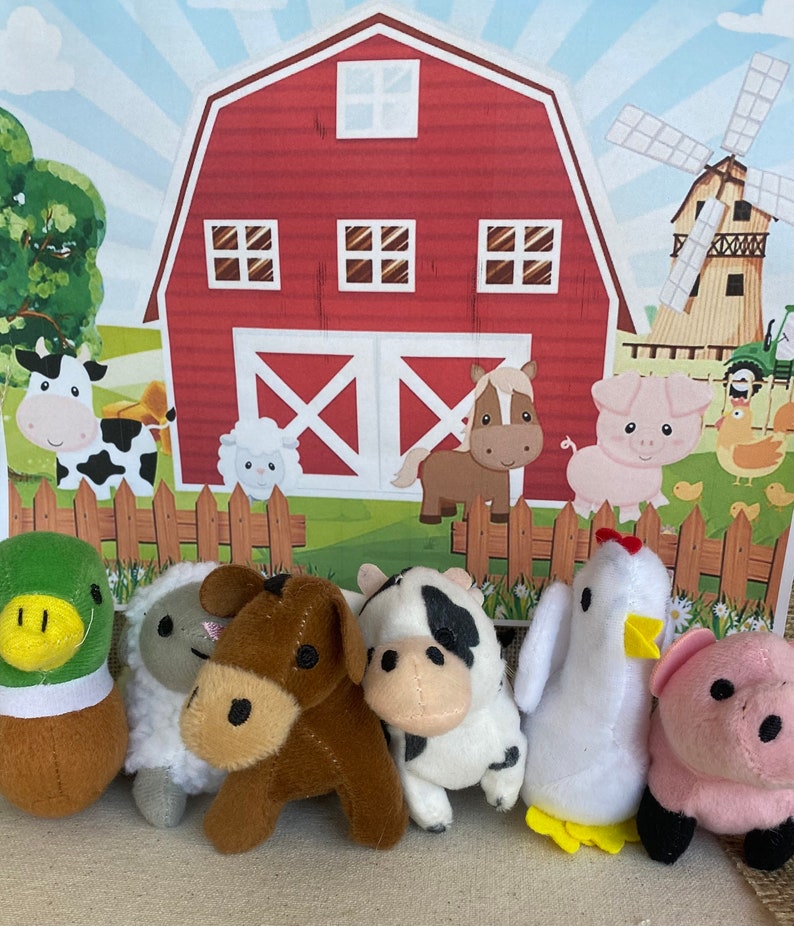 Mini Plush Farm Animal Party Favors - Etsy