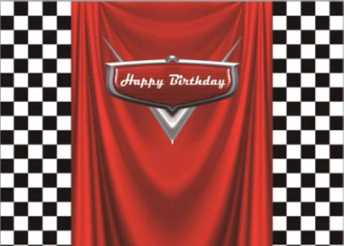 Racecar Backdrop - Etsy