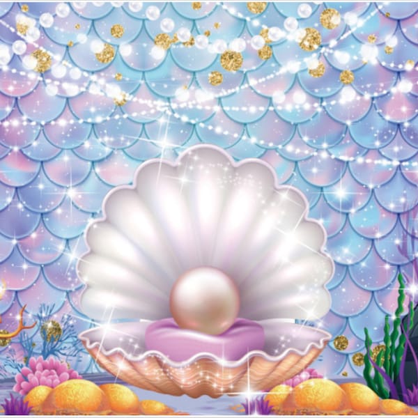 Mermaid Backdrop - Etsy