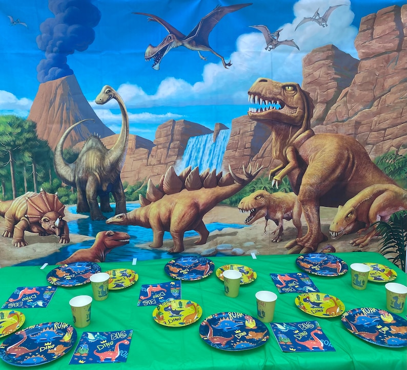 Dinosaur Backdrop - Etsy