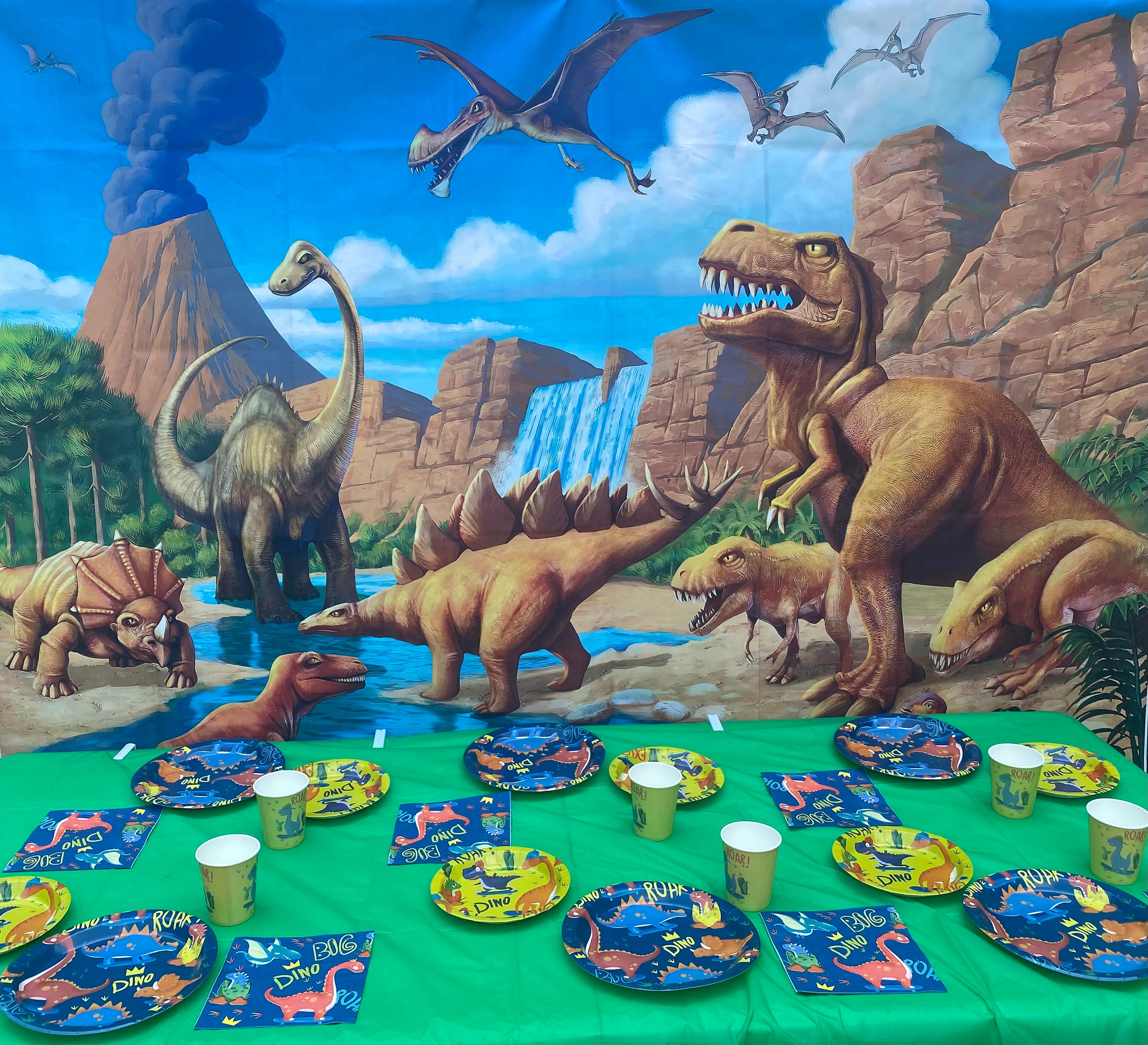 Dinosaur Backdrop - Etsy