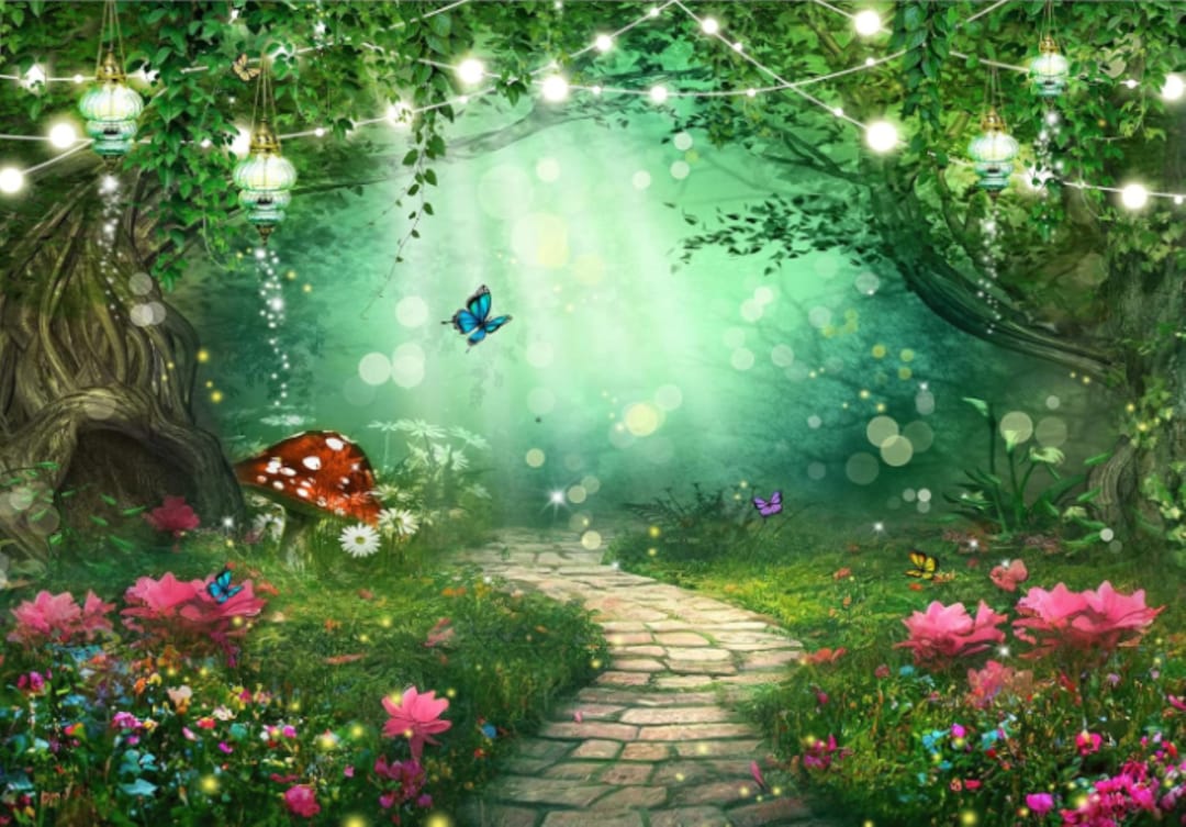 Magical Garden Backdrop - Etsy