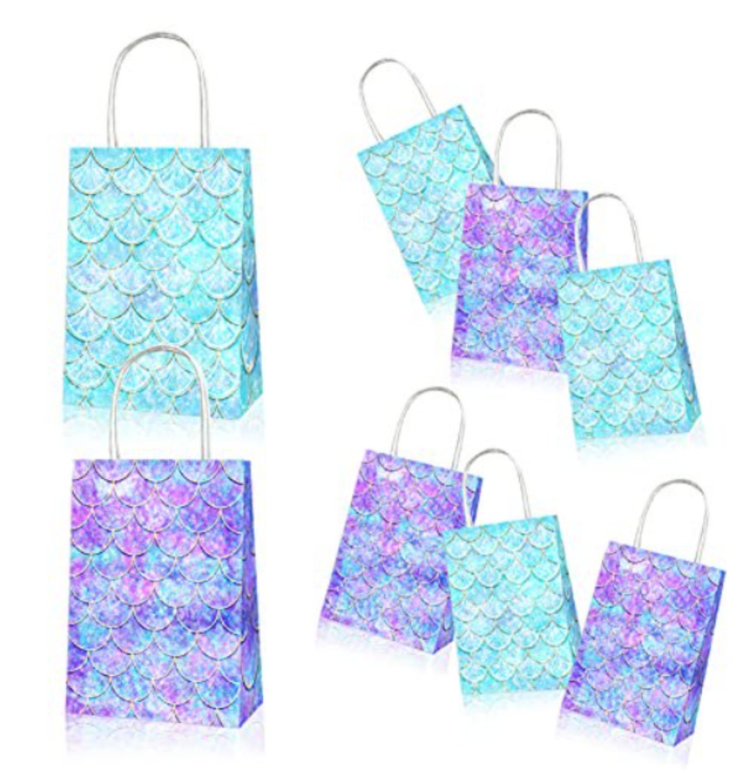 Set of 12 Mermaid Party Bags - Etsy