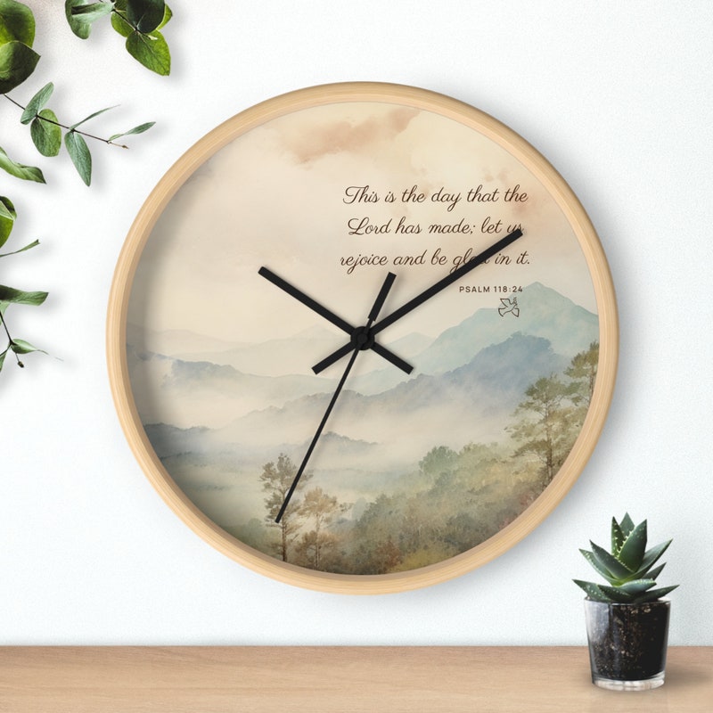 Bible Scripture Clock - Etsy