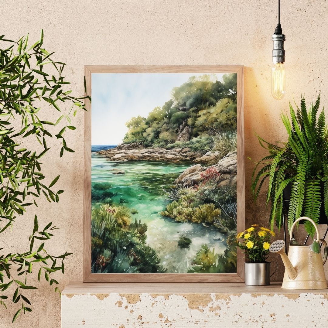 Great Barrier Reef Painting Wall Art Wall Art Digital Print - Etsy