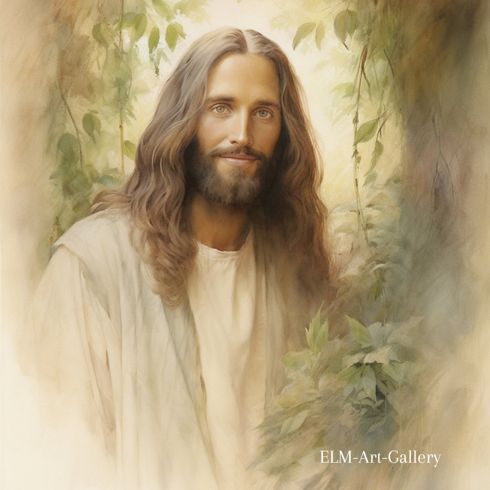 Jesus Portrait Jesus Wall Art Bible Art Christian Art - Etsy