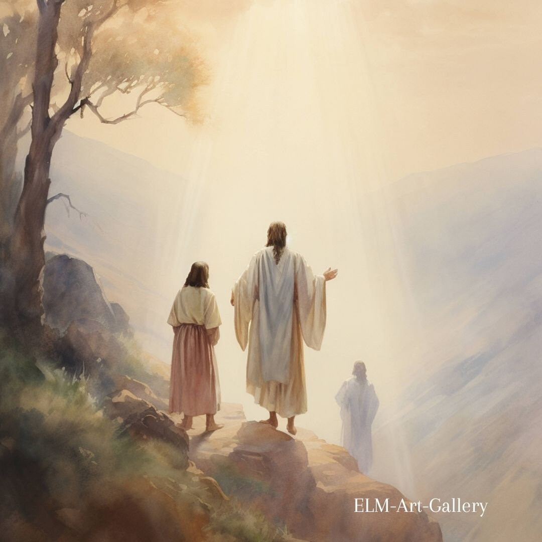 Jesus Wall Art, Set of 2 Art Prints, Bible Art, Scripture Painting ...