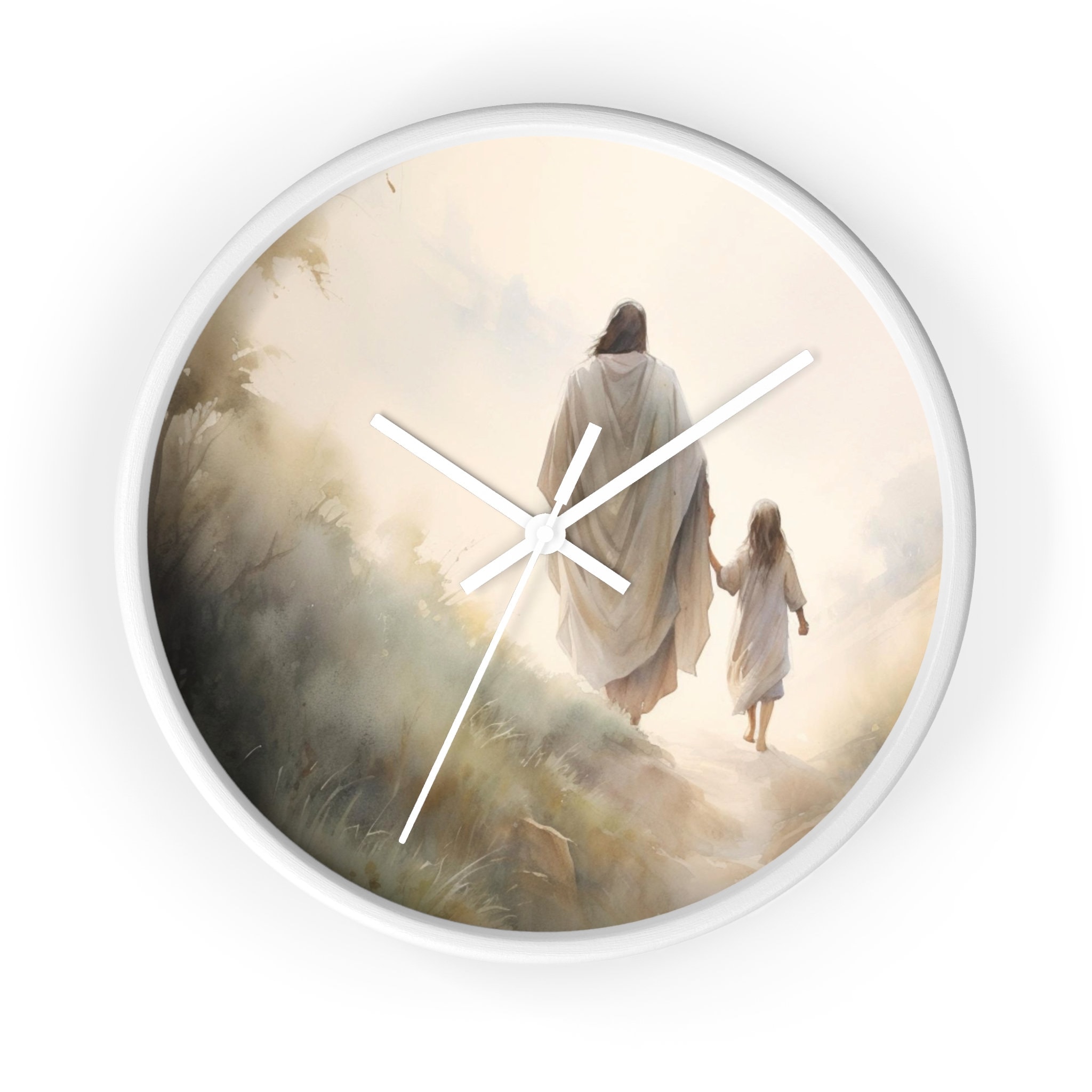 Wood Wall Clock, Jesus Wall Art, Bible Art, Christian Art, Christian ...