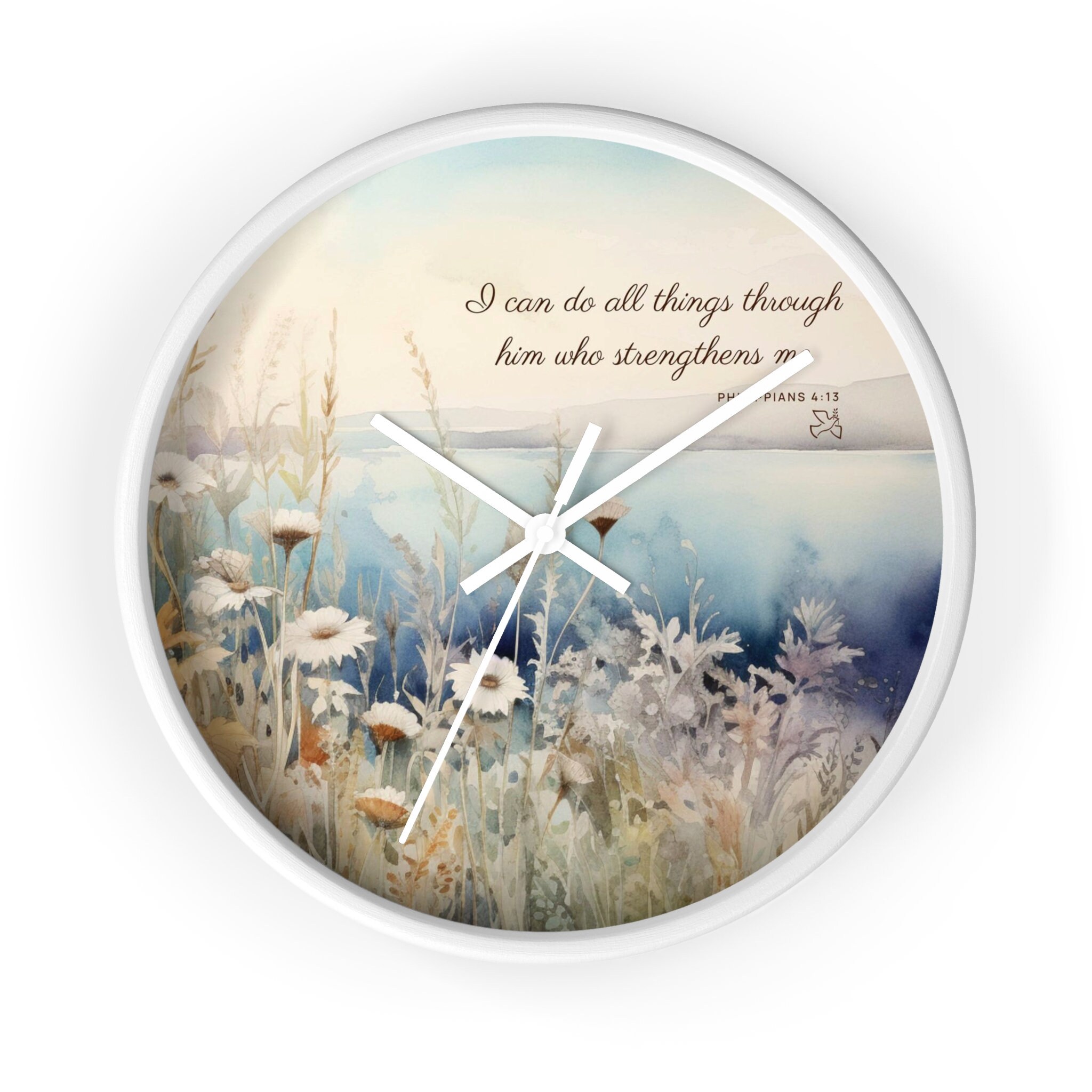 Wood Wall Clock, Scripture Wall Art, Bible Art, Christian Art ...