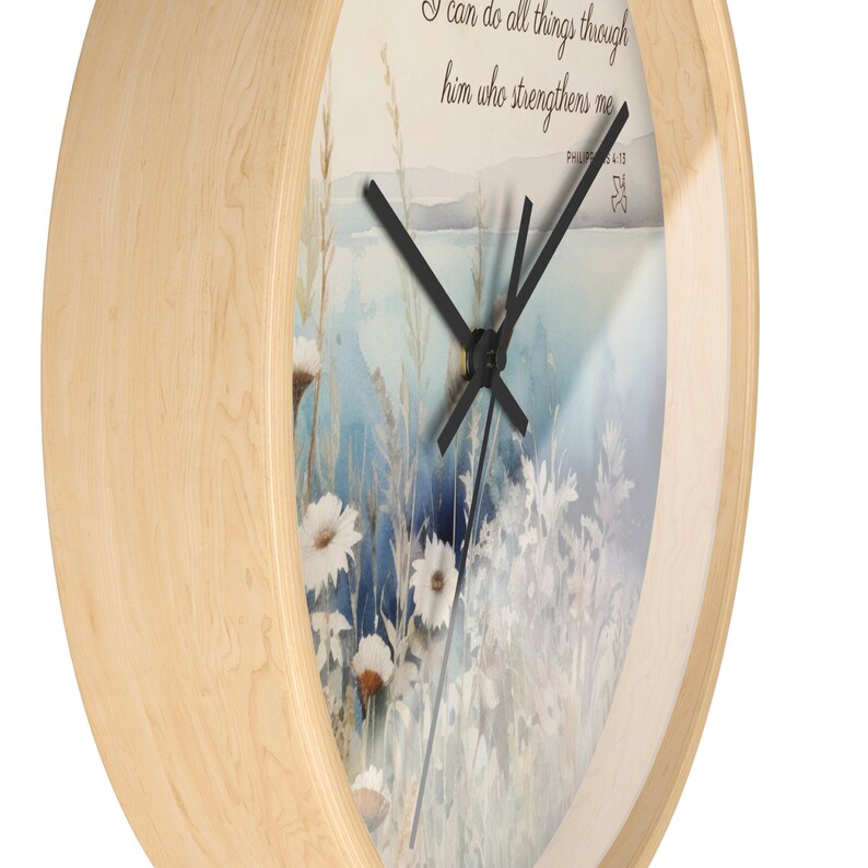 Wood Wall Clock, Scripture Wall Art, Bible Art, Christian Art ...