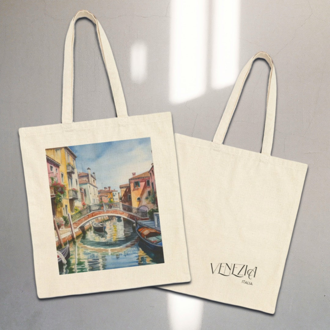 Venice, Tote Bag, Canvas Tote Bag, Travel Gift, Travel Tote Bag ...