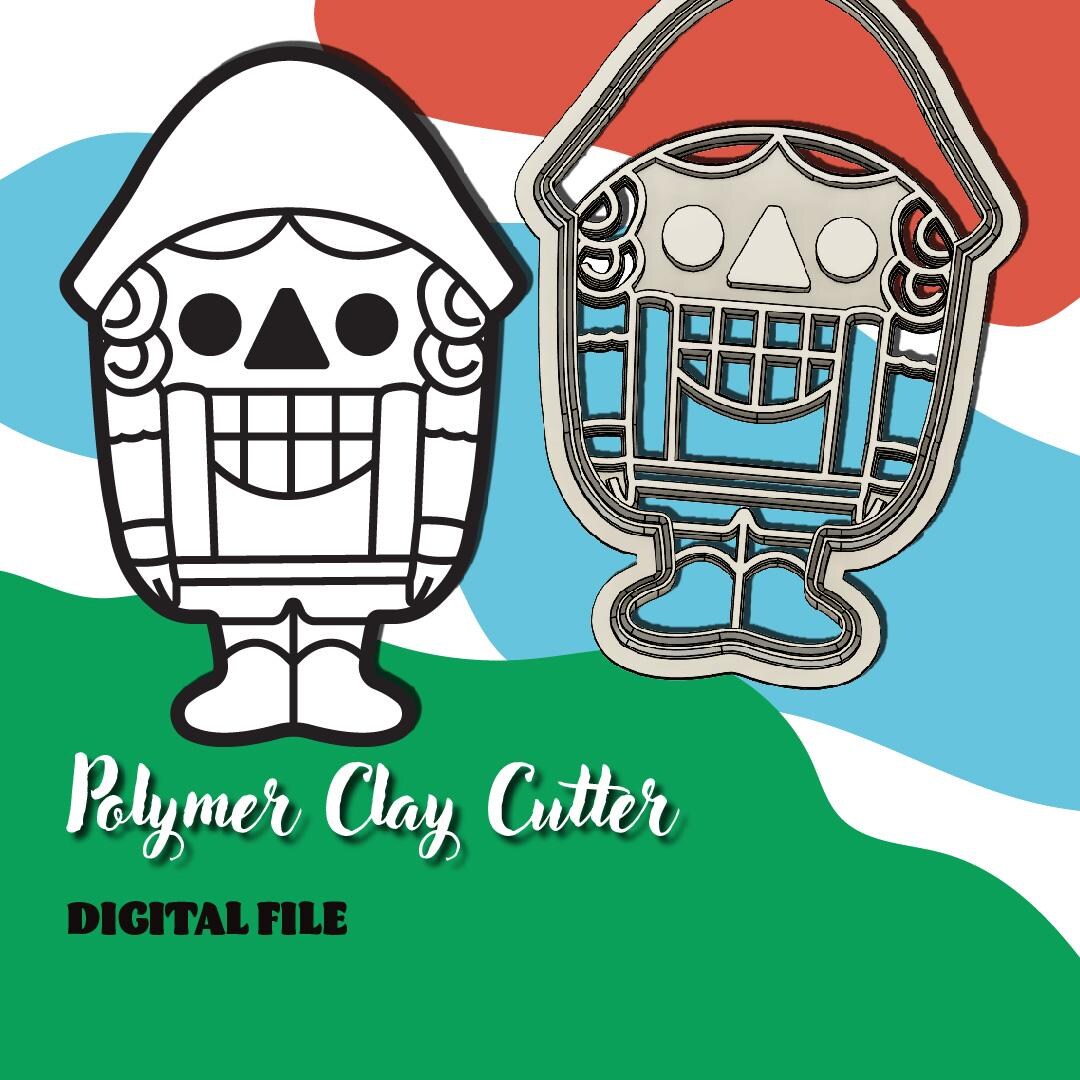 Nutcracker | Digital STL File, Polymer Clay Cutter, Christmas ...