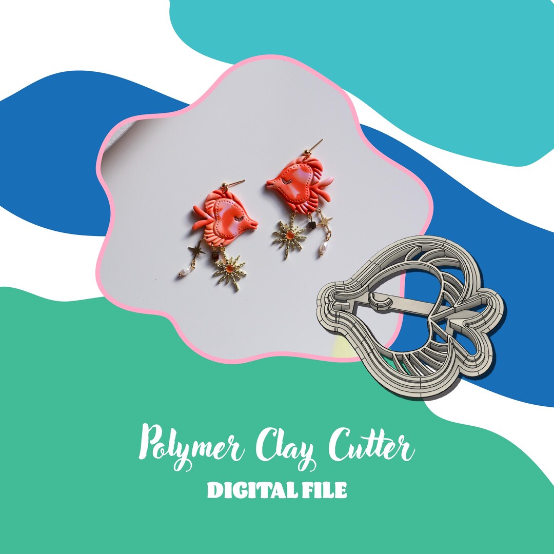 Angelfish | Polymer Clay Cutter, Digital STL File, Jewelry Making Tool ...