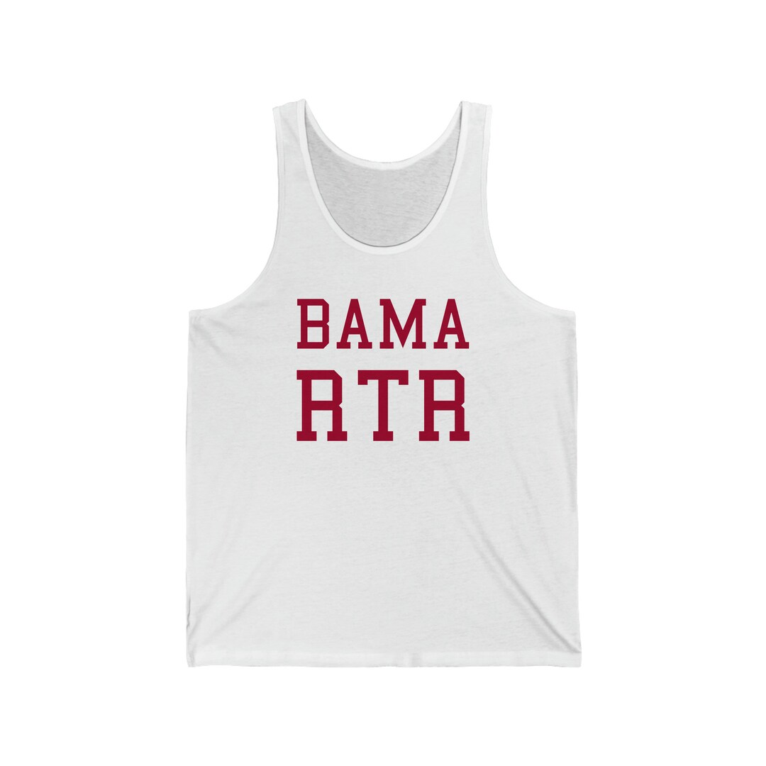 BAMA RTR Unisex Jersey Tank, University of Alabama Tank Shirt, Crimson ...
