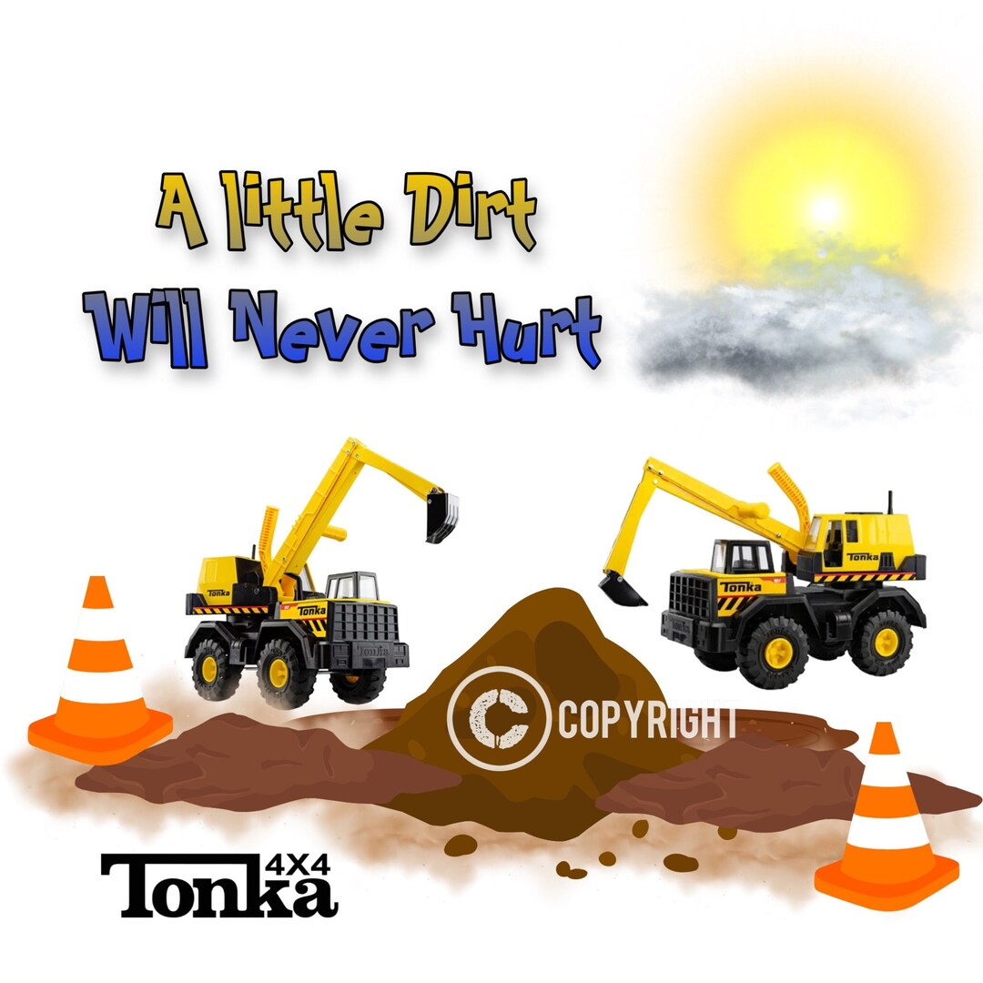 Tonka Truck Png and Svg for T-shirts - Etsy