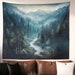 Nature Tapestry Mountain Tapestry Forest Tapestry Forest Wall Decor ...