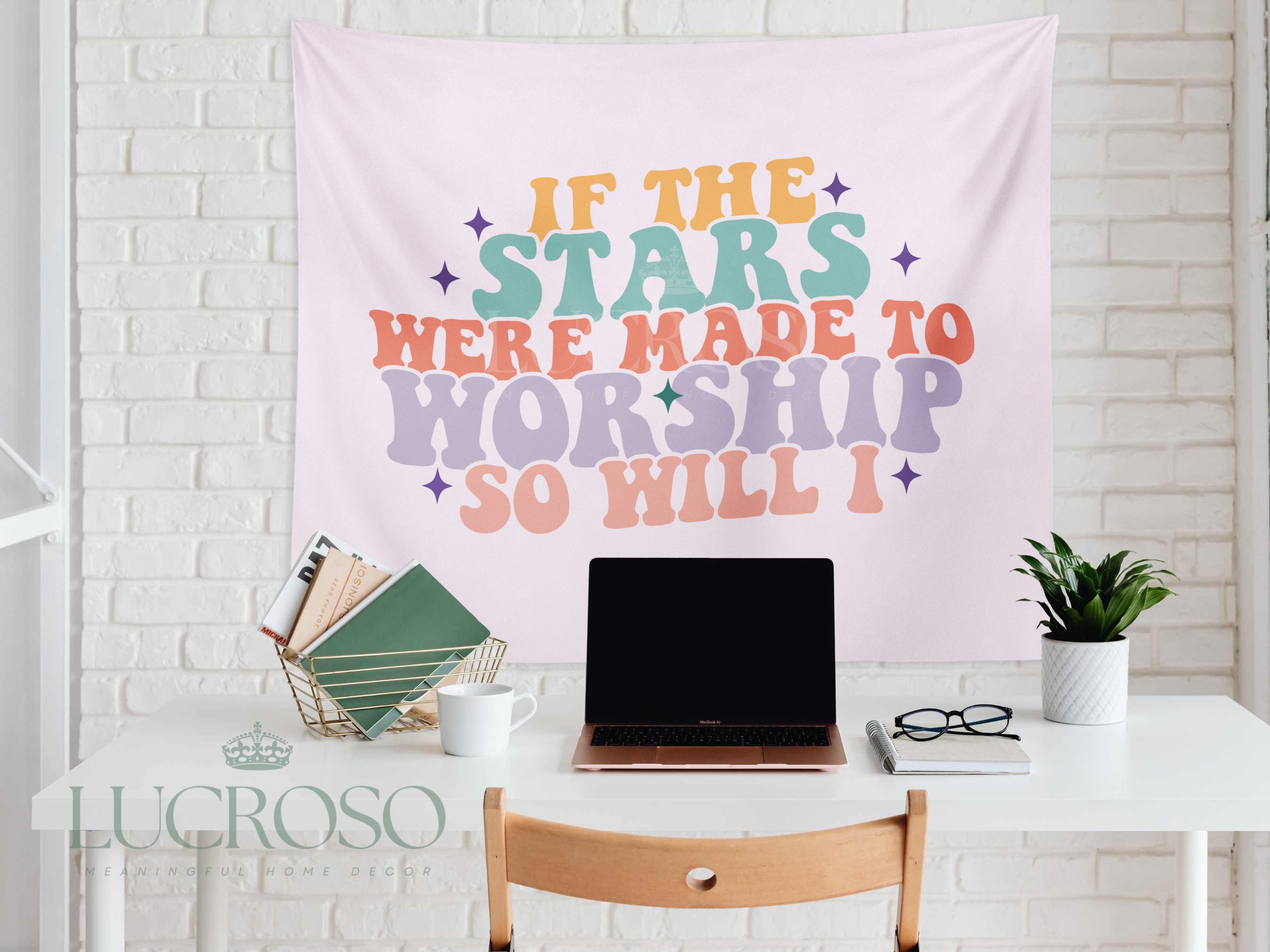Christian Boho Tapestry Wall Hanging Nursery Decor Nursery Wall Hanging ...