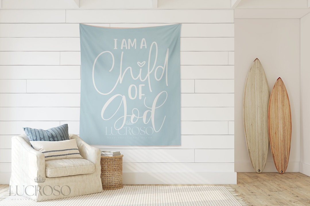 Christian Vertical Tapestry for Bedroom Girls Wall Hanging Decor for ...