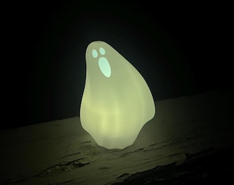 3D Printed Ghost Lantern | Flickering LED Candle Light | Halloween ...
