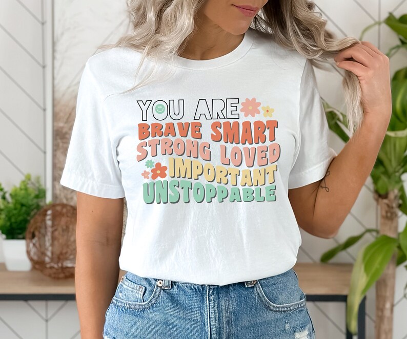 You Are Brave Inspirational Shirt, Positive Affirmation Shirt, You Are ...