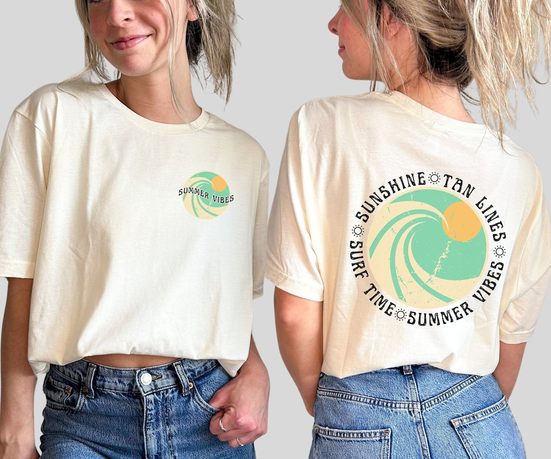 Sunshine Tan Lines Surf Time Summer Vibes Summer Break Tee Summer