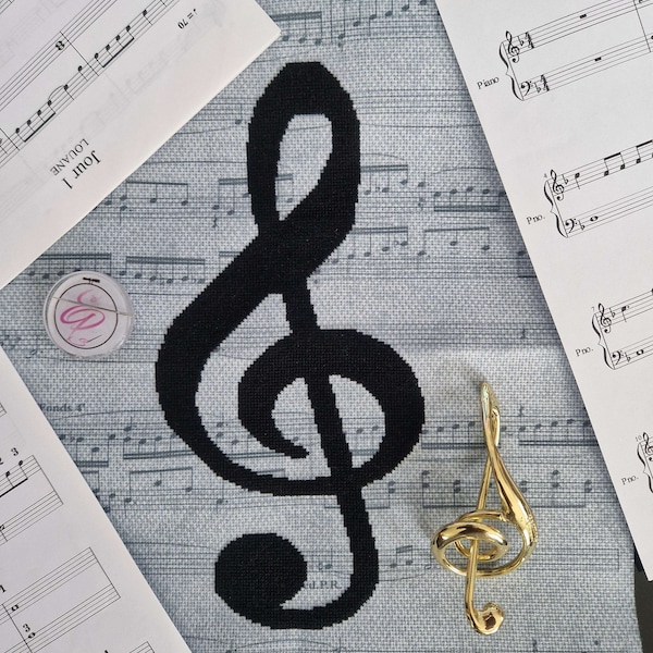 Treble Clef Pattern - Etsy