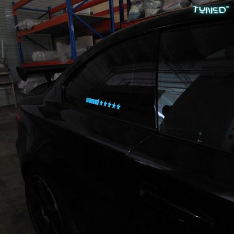 GTA 5 Star WANTED LED Car Sticker Neon Night Light - Etsy