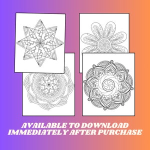 25 Printable Mandala Colouring Pages for Kids and Adults - Etsy