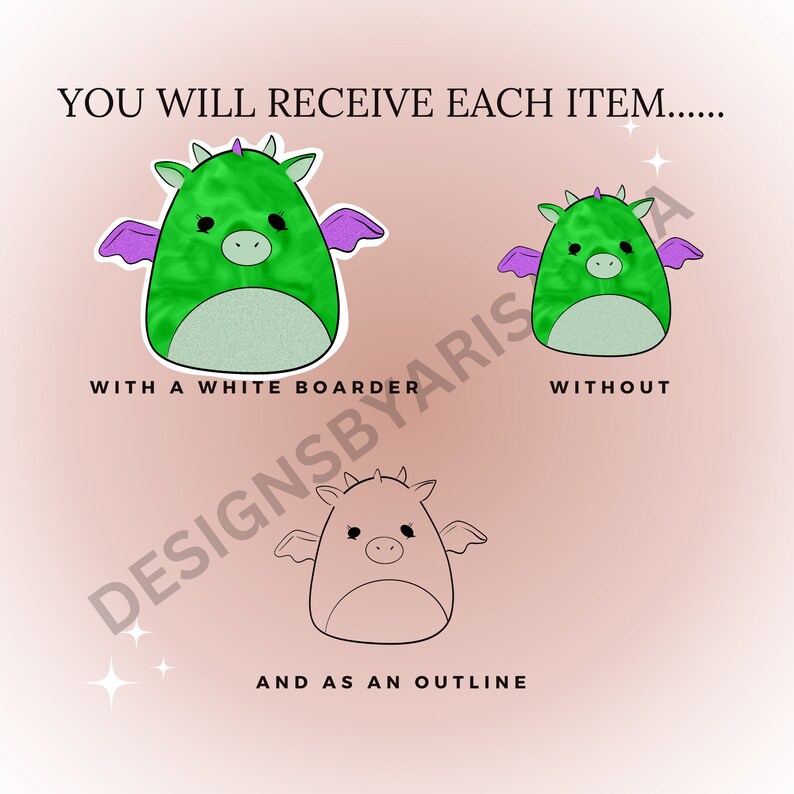 11 Printable Squishmallow Themed Stickers Digital PNG Clipart - Etsy