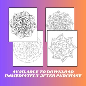 25 Printable Mandala Colouring Pages for Kids and Adults - Etsy