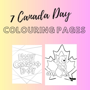 7 Printable Canada Day Colouring Pages, Great for Kids or Adults - Etsy
