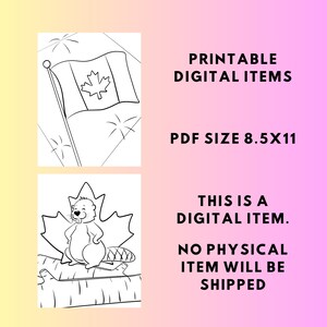 7 Printable Canada Day Colouring Pages, Great for Kids or Adults - Etsy