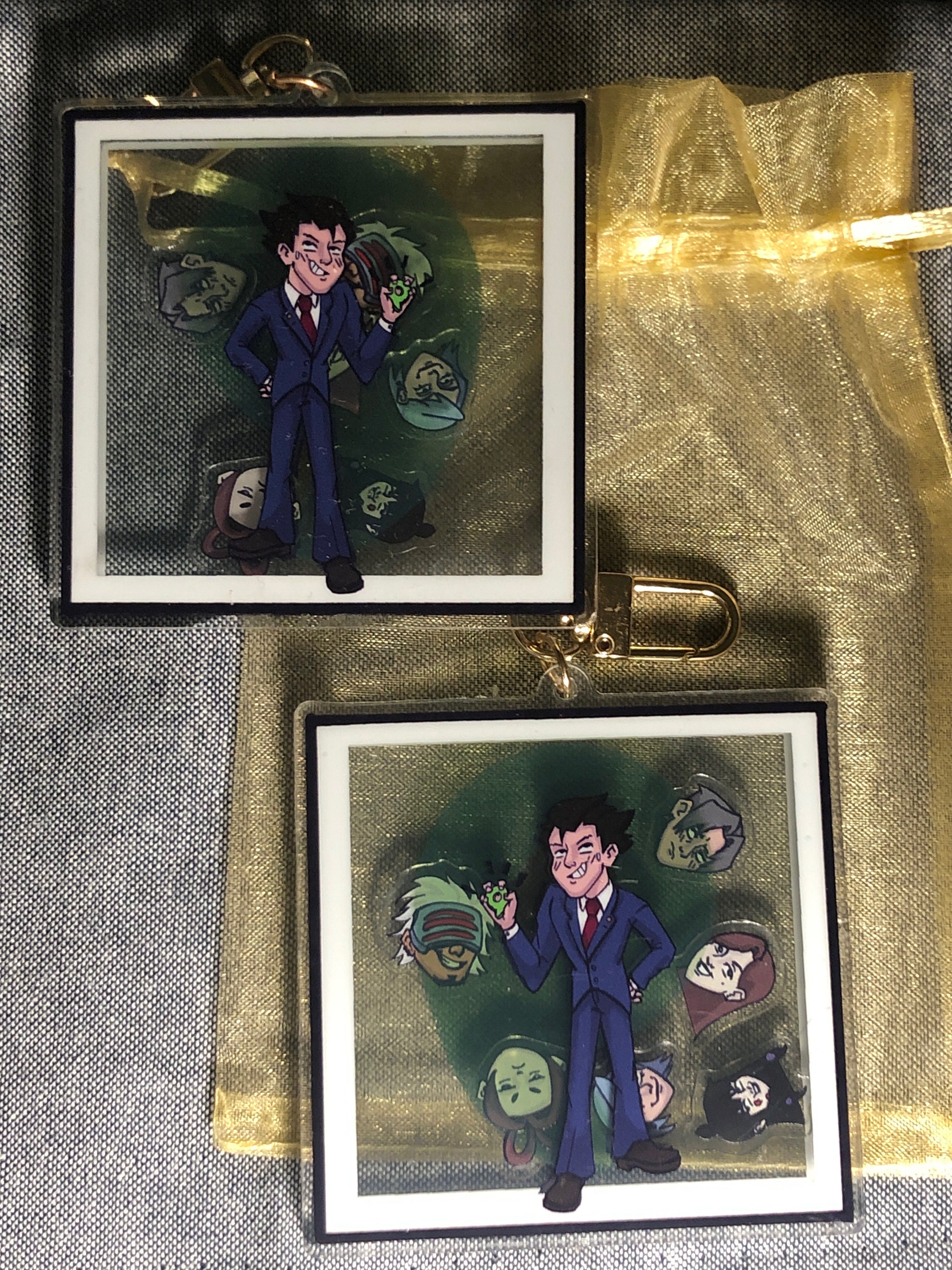 Phoenix Wright: Ace Attorney Shaker Keychain - Etsy