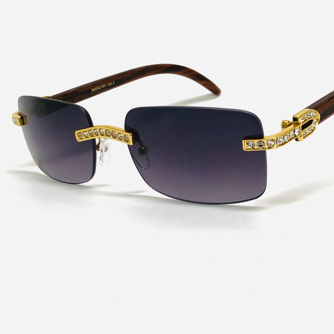 Hip Hop Shades Diamond Men's Fashion Designer Rapper Migos Model Luxury ...