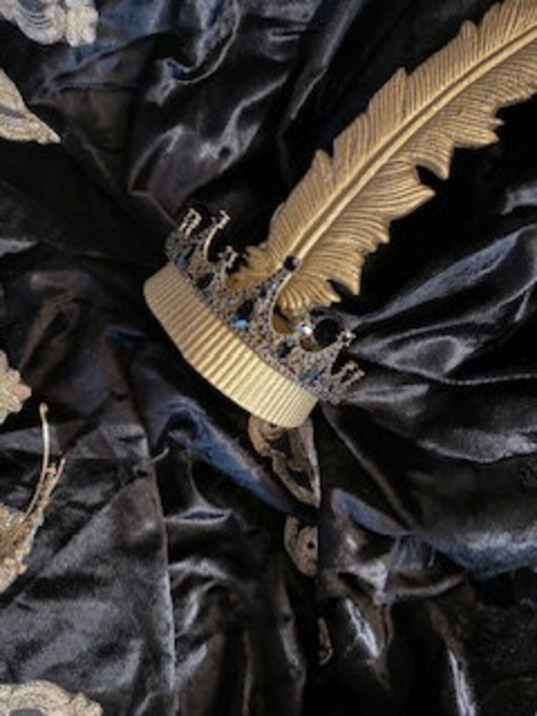 Tiara Crown, Dark Romance Wedding Dark Academia Tiara, Faerie Queen ...