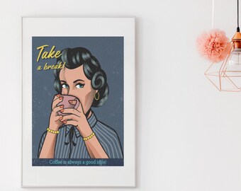 Retro Quote Wall Art, Digital Print, Digital Download Wall Art ...