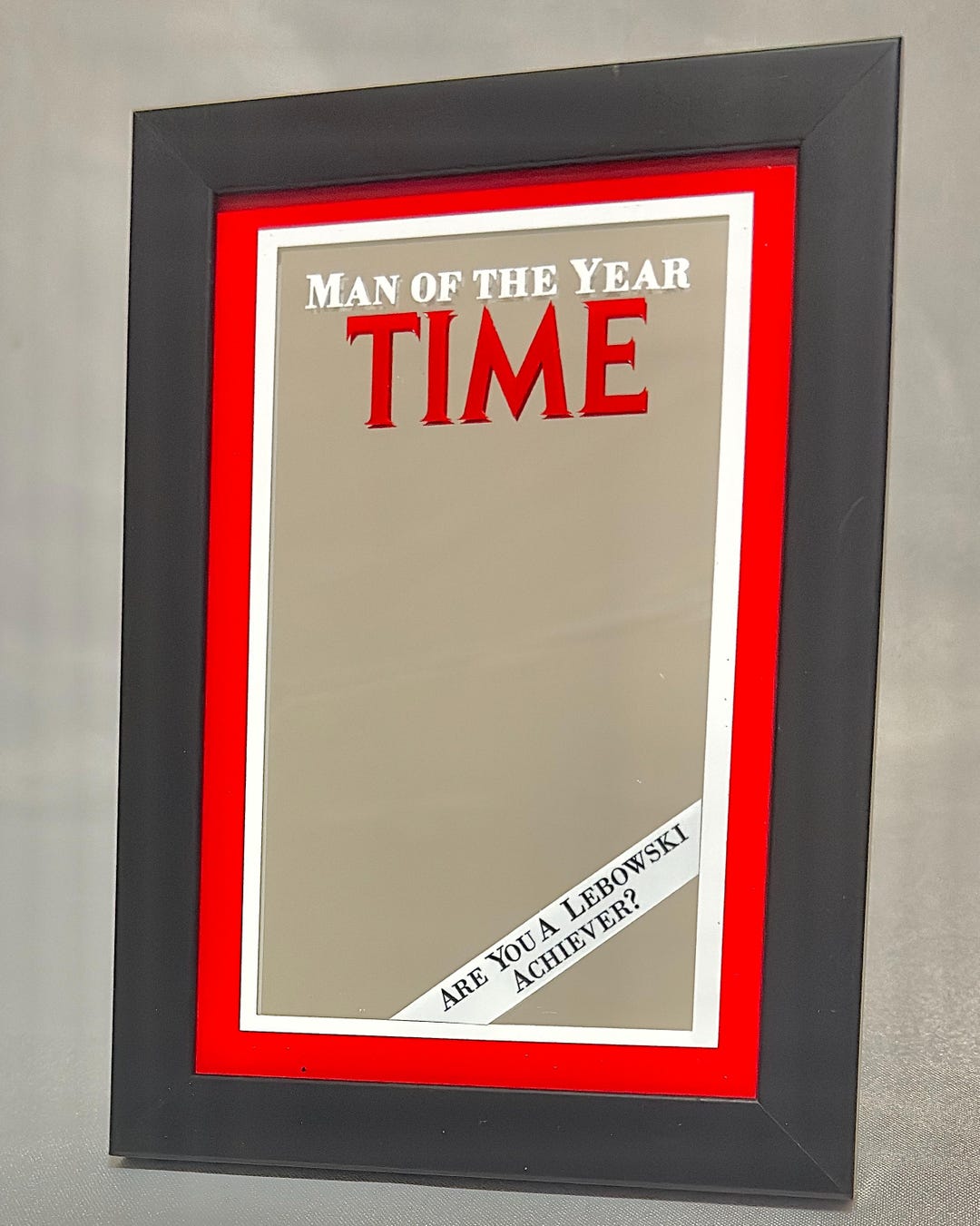 The Big Lebowski Man of the Year Time Magazine Mirror: Handmade ...