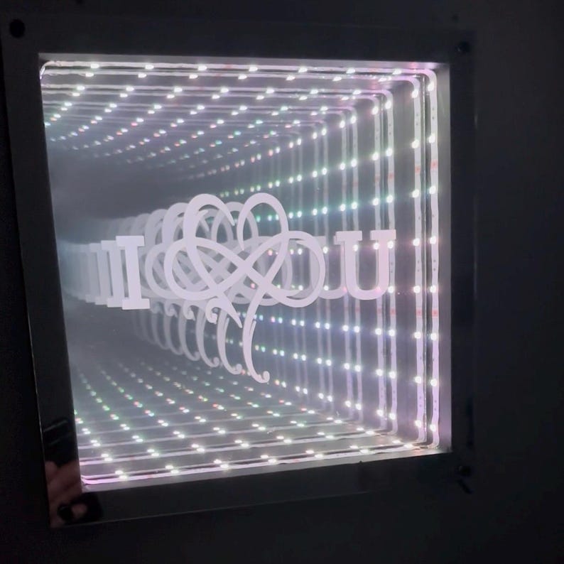 Infinity Mirror Custom Made for Home or Business: Personalization ...