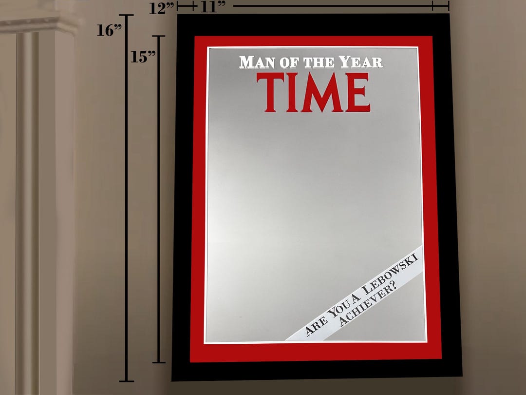 12”x16" Man of the Year Time Magazine Glass Mirror From the Big ...