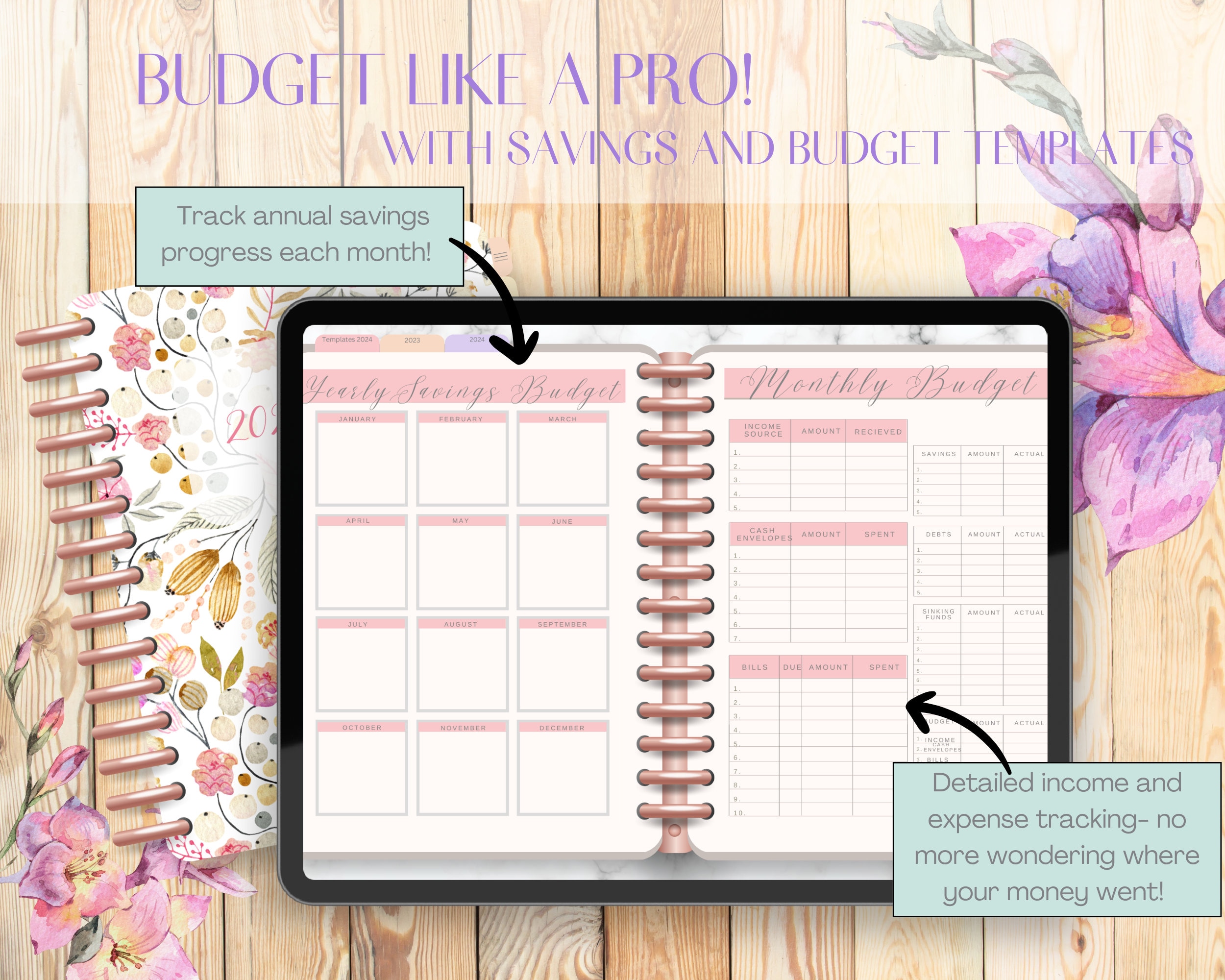 Pastel 2023-2024 Digital Planner - Etsy